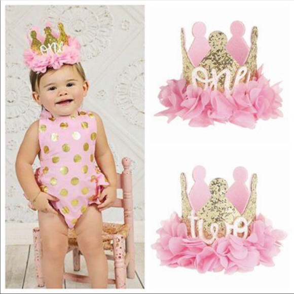 Accessories | Brand New Baby Girl Two Birthday Crown Headband | Poshmark